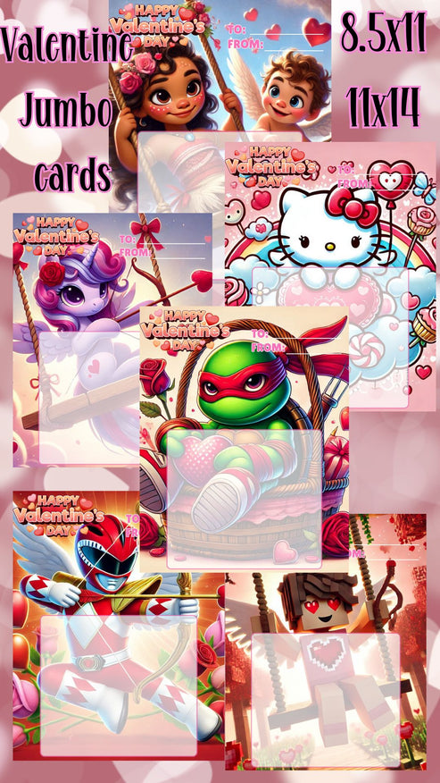 Valentine's Jumbo Cards Templates - LayLay Bossy Creations ...